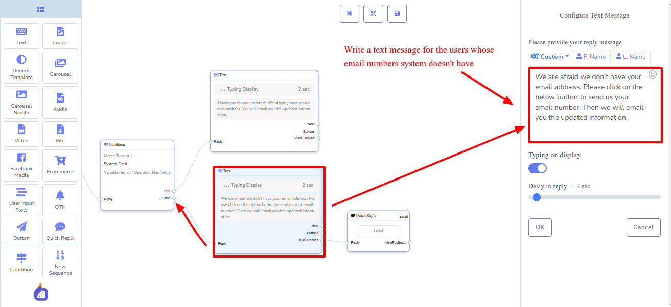 How to build a condition-based Facebook Messenger bot on the Flow ...